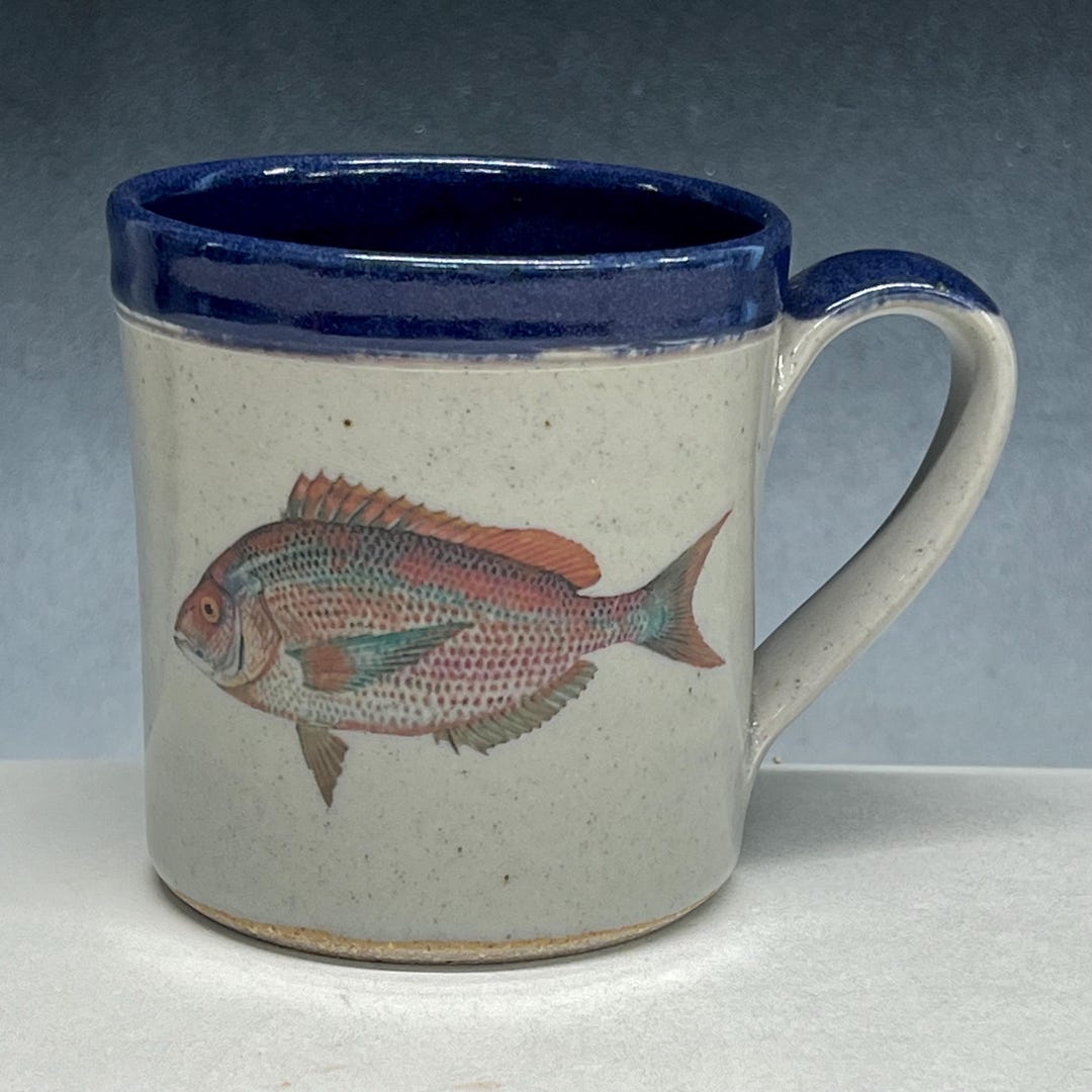 Fish Mug, Fish, Stoneware Mug, Handmade Mug, Ceramic Mug, Housewarming ...