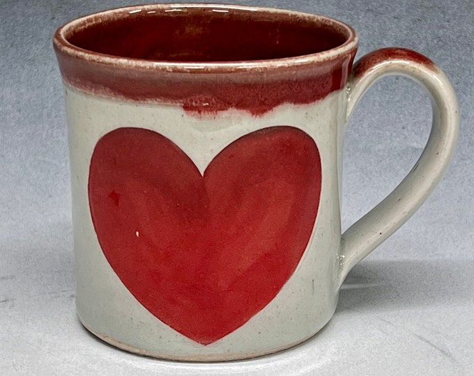 Heart Mug Stoneware Mug Coffee Mug Ceramics Mug Unique - Etsy