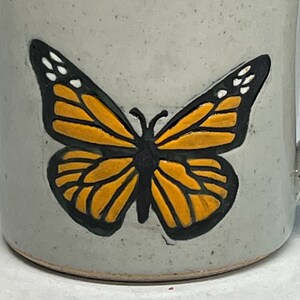 Butterfly Mug, Handmade Mug, Ceramic Mug, Stoneware, Housewarming Gift ...