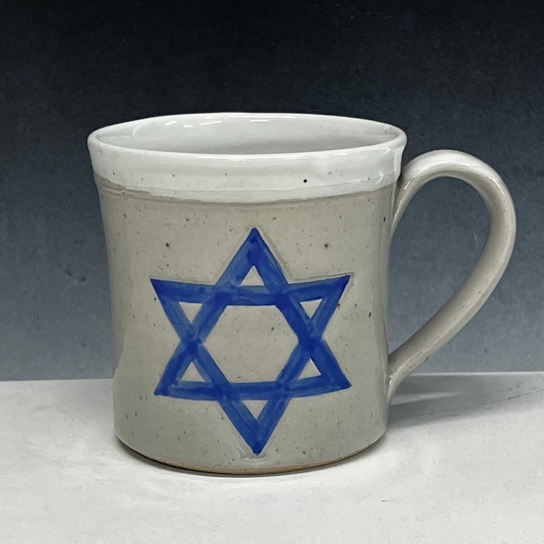 Star of David Mug Stoneware Mug Holiday Gift Ceramic Mug - Etsy
