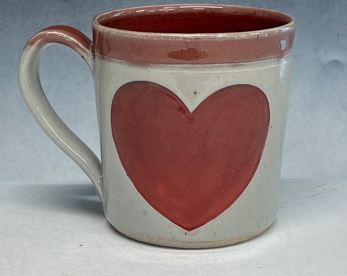 Heart Mug, Stoneware Mug, Coffee Mug, Ceramics Mug, Unique Mug ...