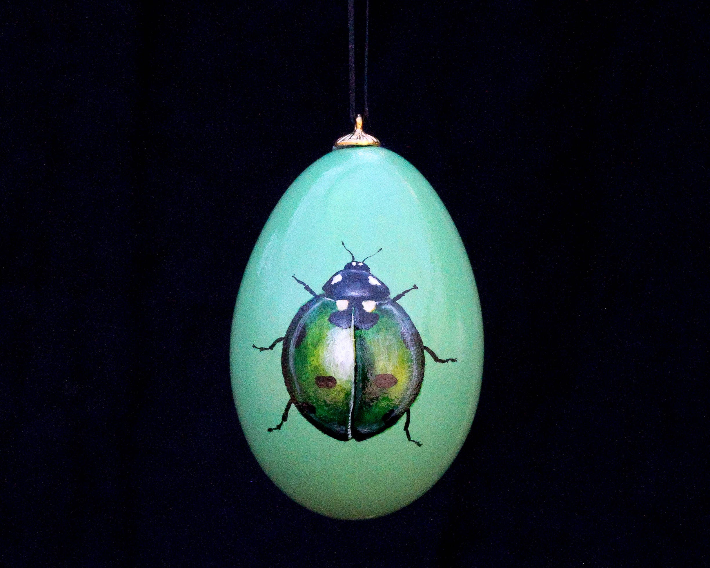 Luck Green Lady Bug Ornament - Etsy