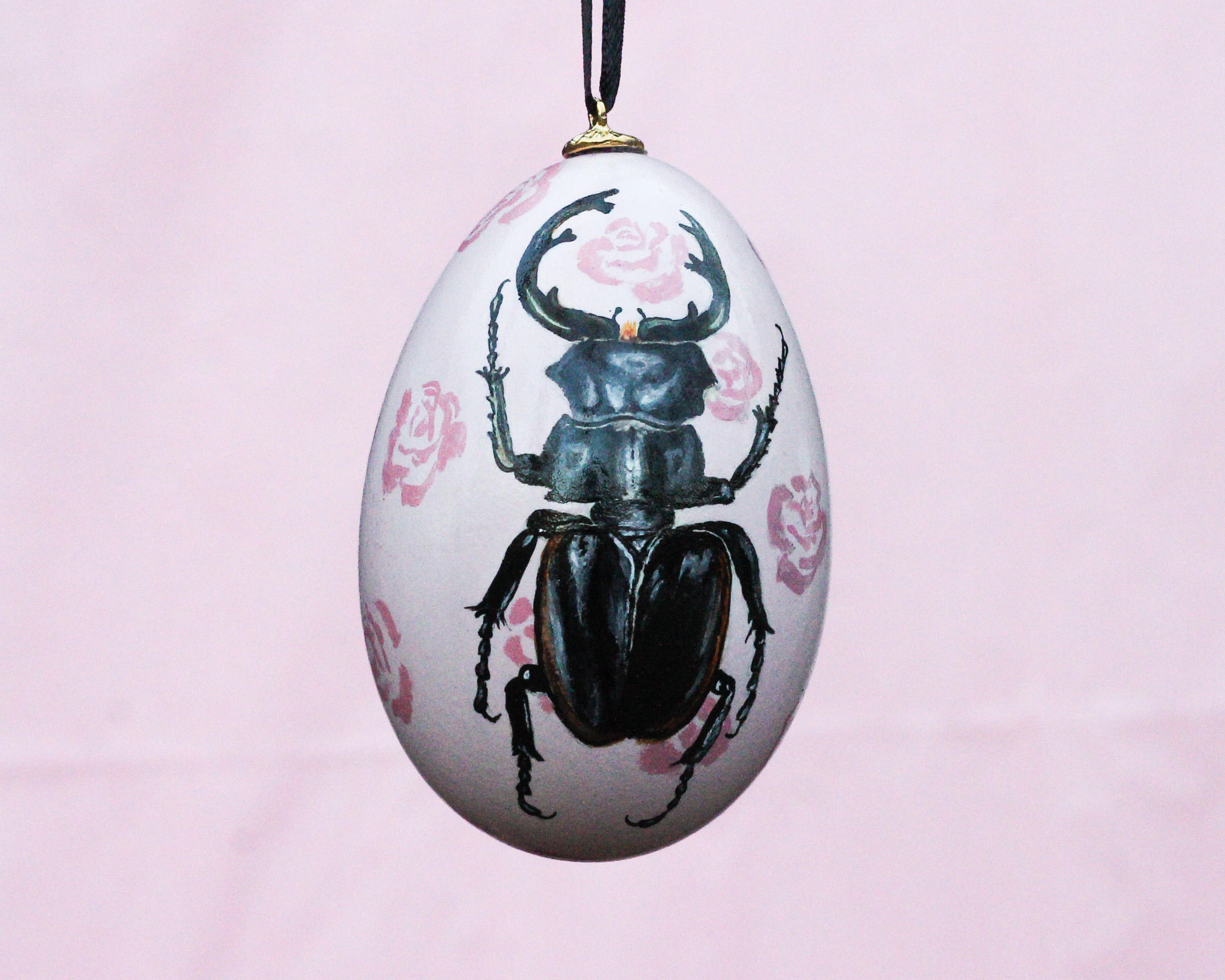 Two Sided Beetle Goose Egg Ornament - Etsy