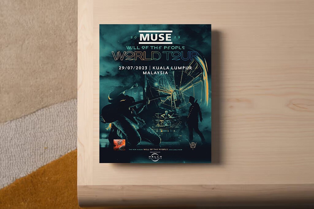 Muse Band Will Of The People Album World Tour 2023 Poster