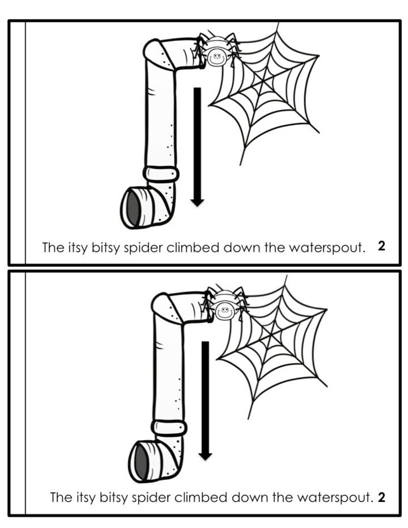 Itsy Bitsy Spider Printable Printable Word Searches