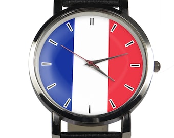 French Flag Watch - Etsy