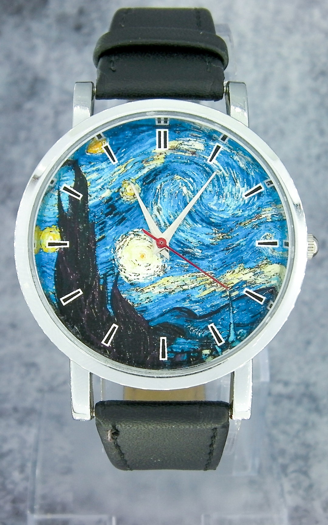 The Starry Night Wristwatch. Minimalist/understated Design. Black or ...