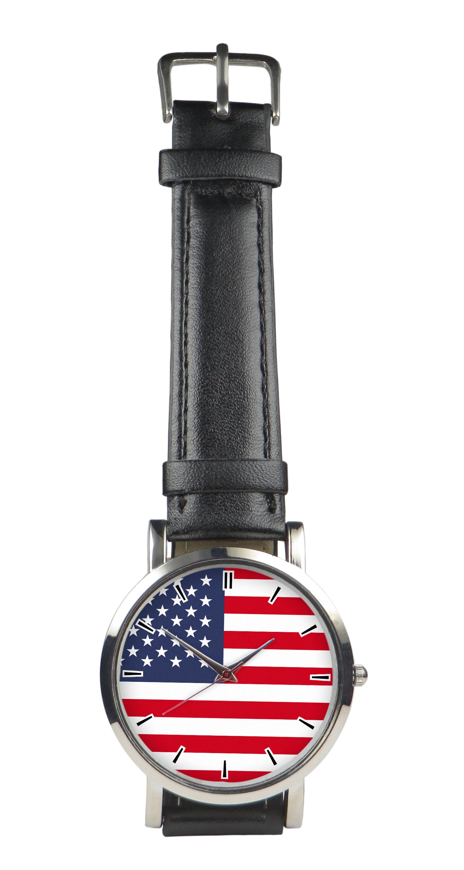 USA Flag Wristwatch. Classy & Stylish Watch. Black or Brown - Etsy UK