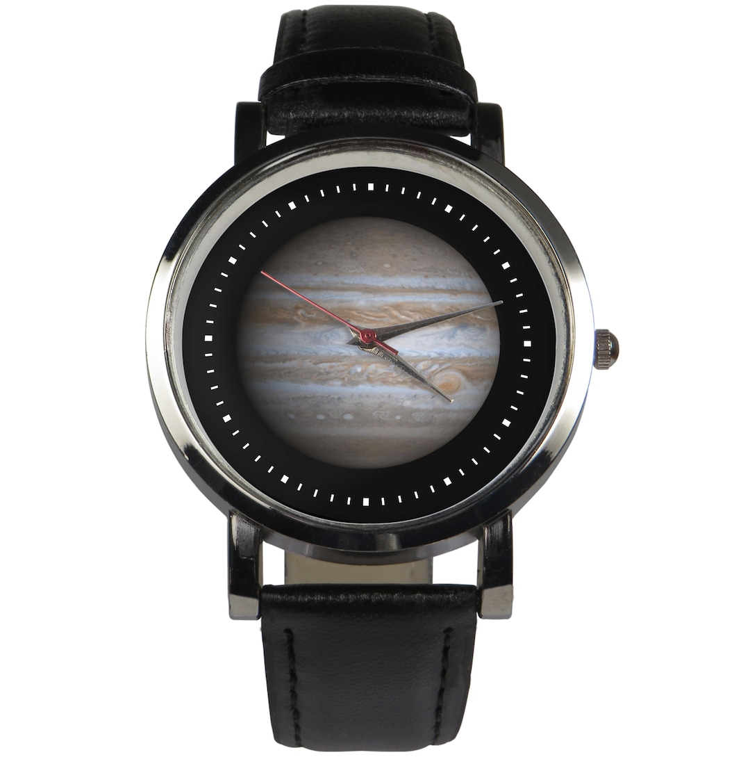 Jupiter, Planet Wristwatch Design. Black or Brown Strap - Etsy