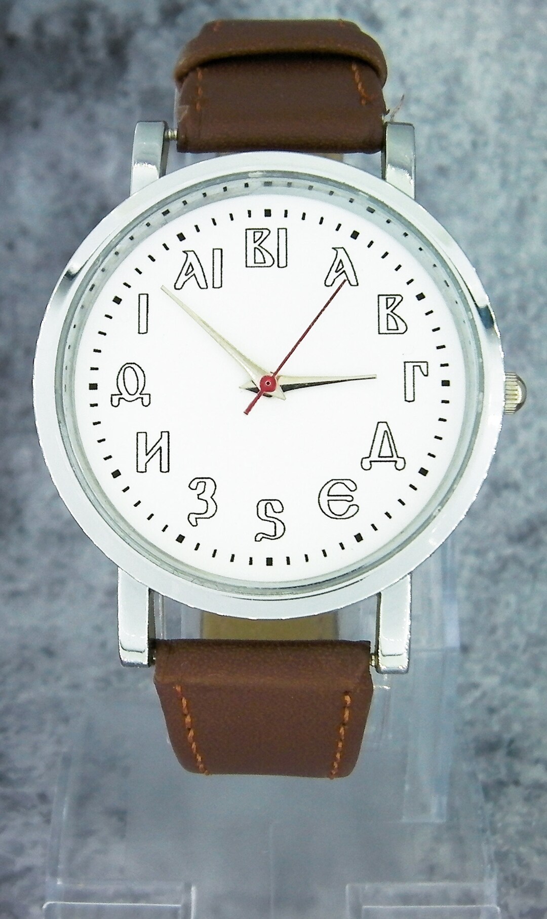 Cyrillic Numerals Custom Wristwatch. Minimalist/understated Design ...