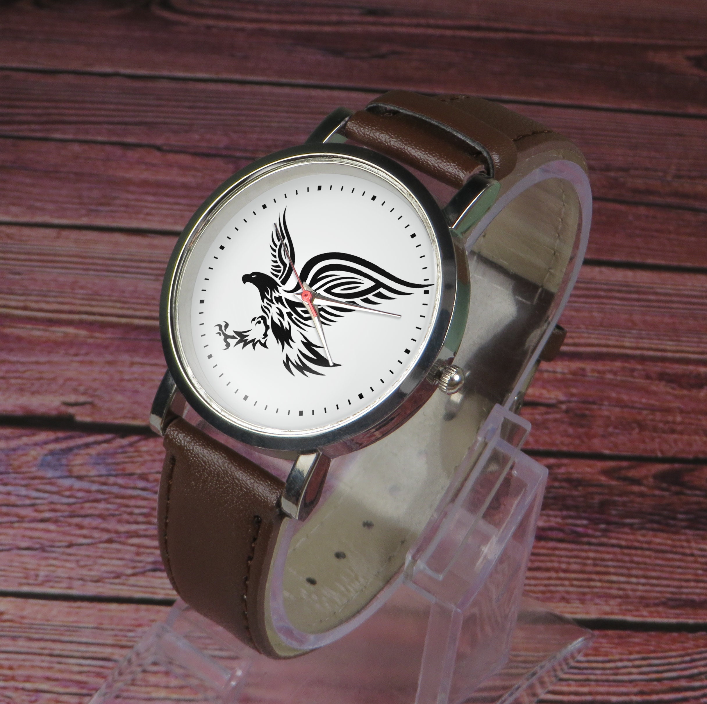 Tribal Eagle Design Wristwatch. Classy & Stylish Watch. Black or Brown ...