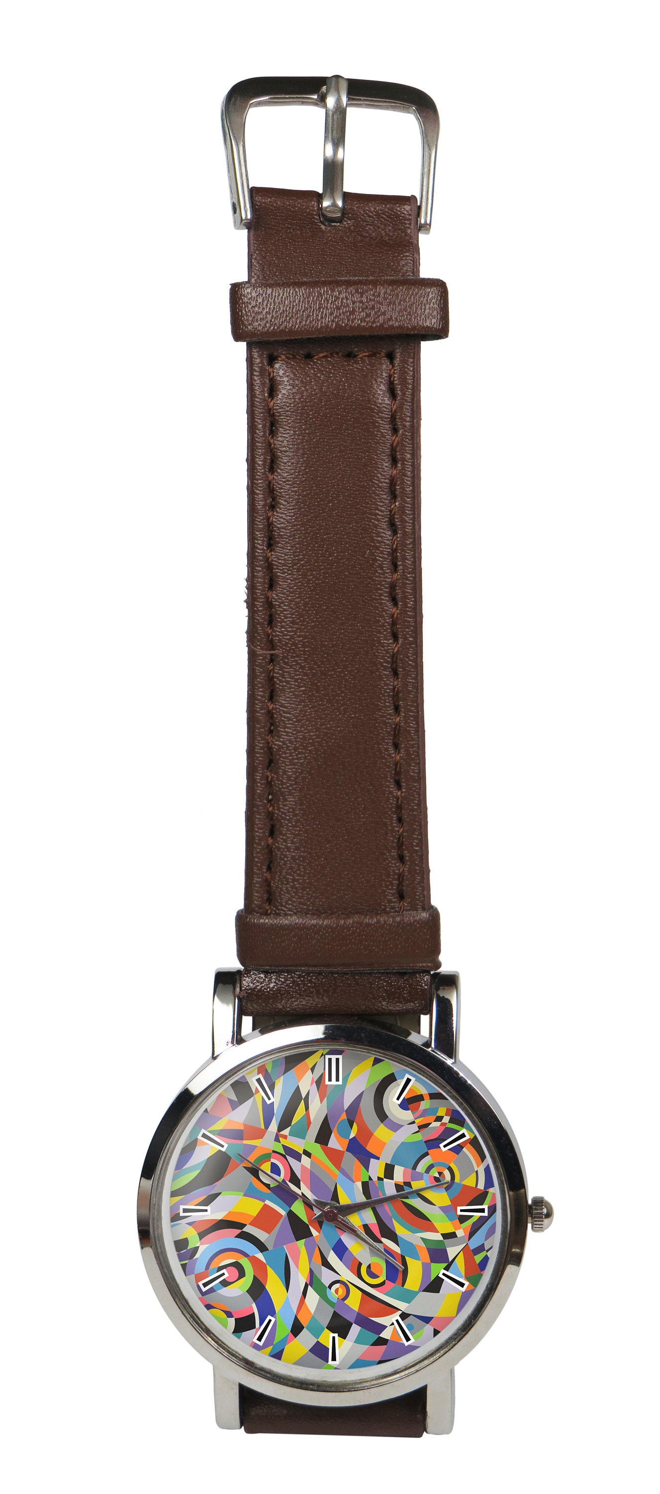 Abstract Pattern Wristwatch Design. Black or Brown Strap - Etsy UK