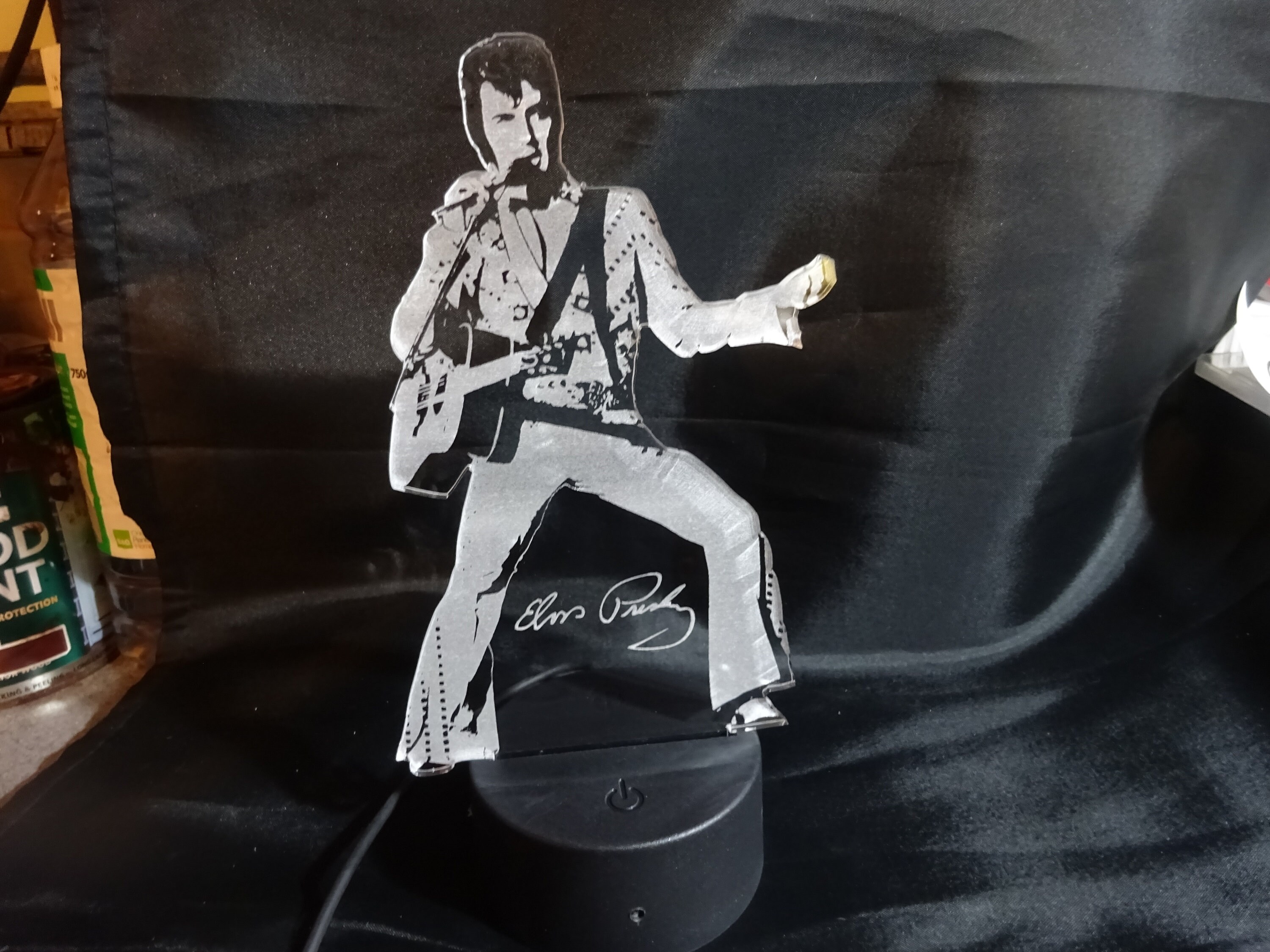 Elvis Presley 70's 3D Acrylic Engraved LED Lamp - Etsy UK