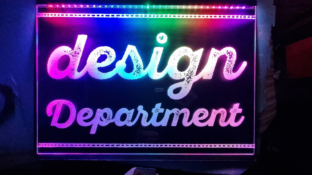 Large LED Sign Neon Sign 40cm X 30cm FREE Design and - Etsy