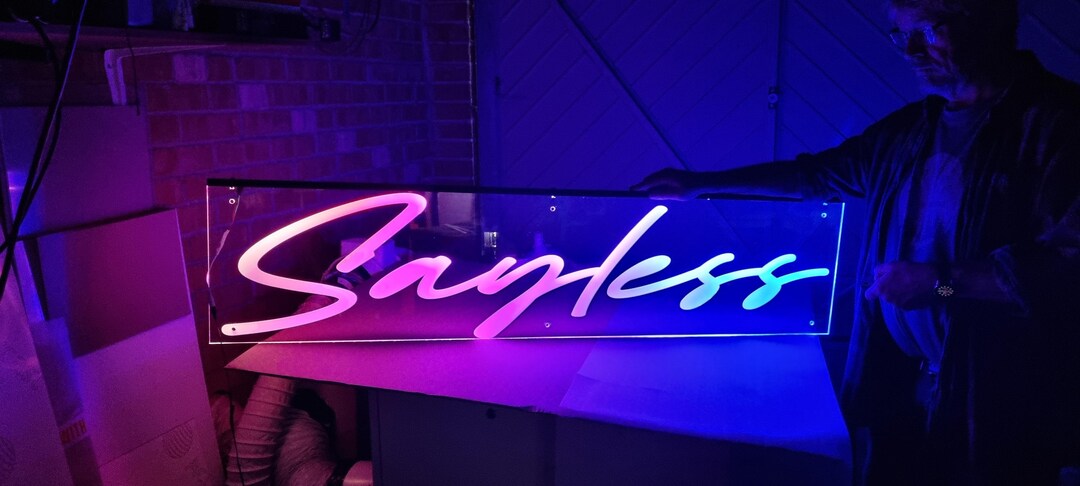 Custom Large LED Sign, Neon Sign, Any Size up to 1450mm by 500mm - Etsy UK