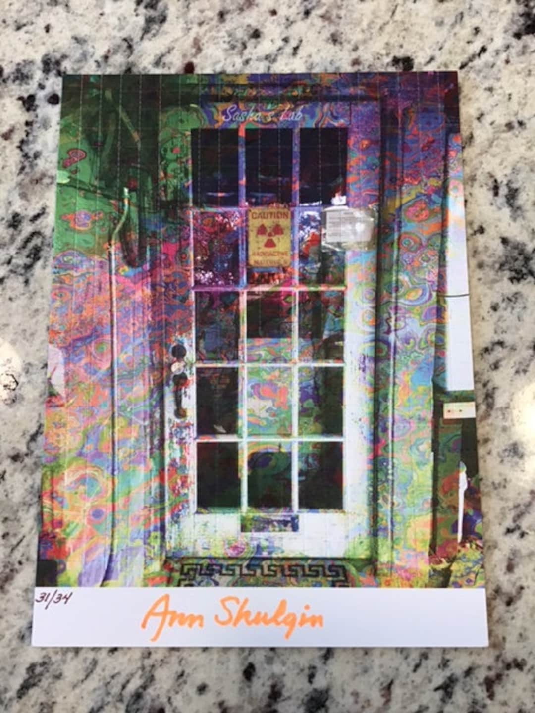 Blotter Art 'sasha Shulgins Lab Door' Signed by Ann Shulgin - Godmother ...