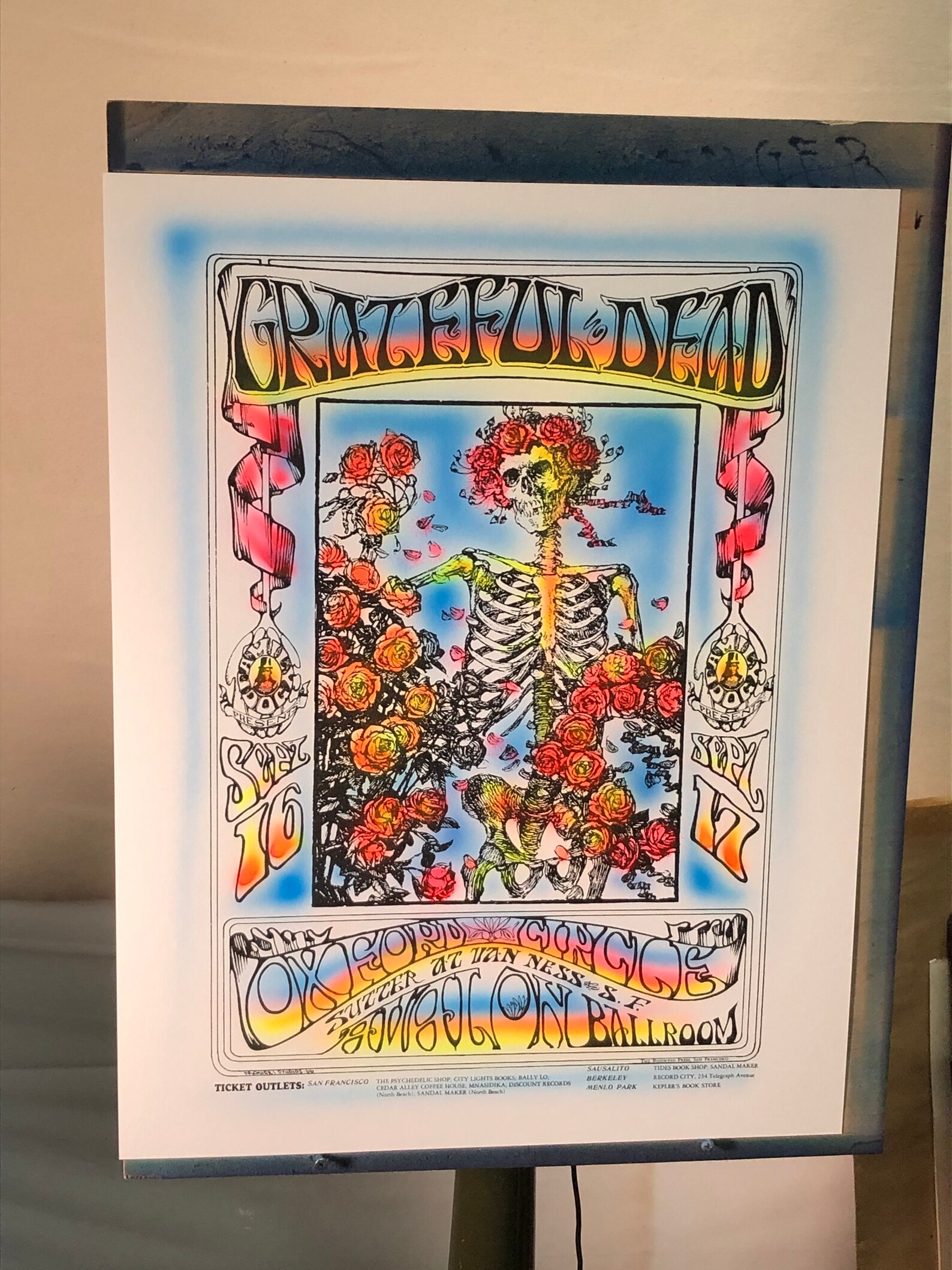 BLUE TATTOO Bertha-signed & Numbered by Stanley Mouse - Etsy