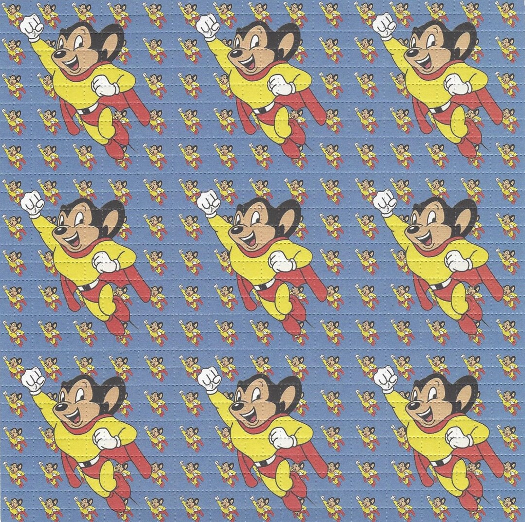 Blotter Art 'mighty Mouse' Perforated Drug Free Sheet - Etsy