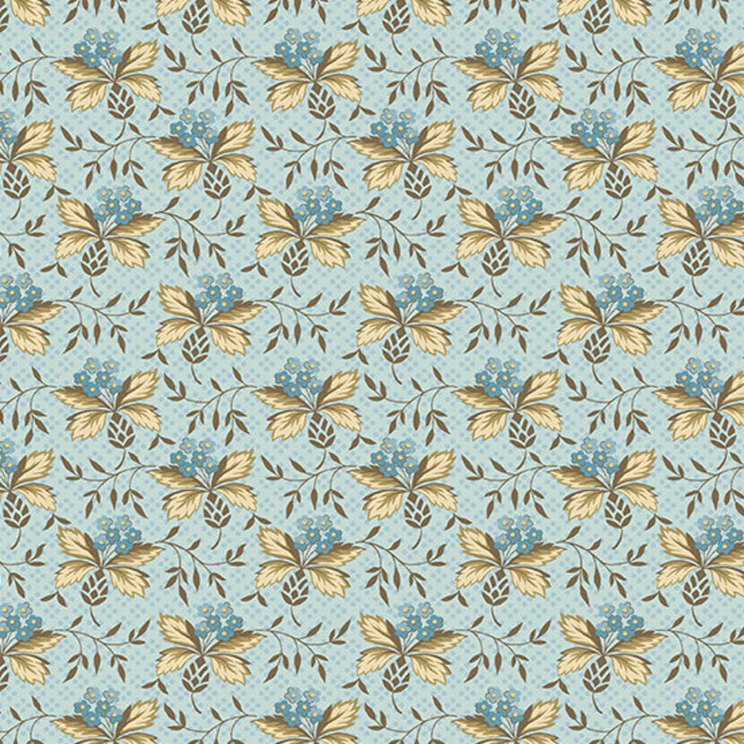 Andover "cocoa Blue" Thistle Powder Blue (603-LB) by Edyta Sitar From ...