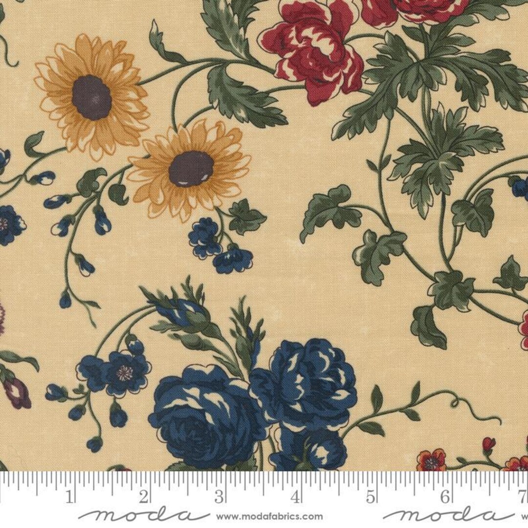 Moda "daisy Lane" My Garden Florals Dandelion Multi (9760-11) by Kansas ...