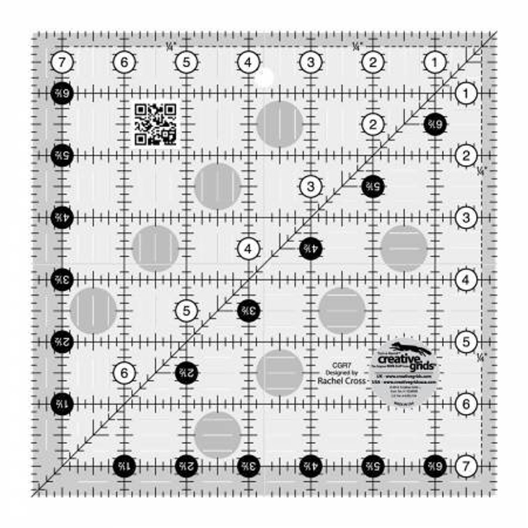 Creative Grids Quilt Ruler 7 1/2 in Square - Etsy