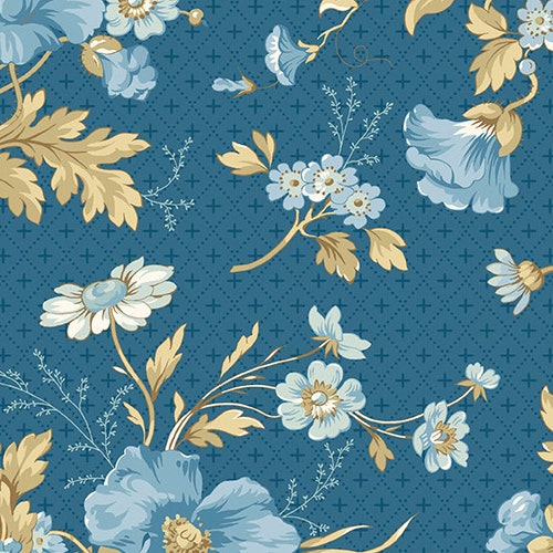 Andover perfect Union Pinwheel Navy 9589-B by - Etsy