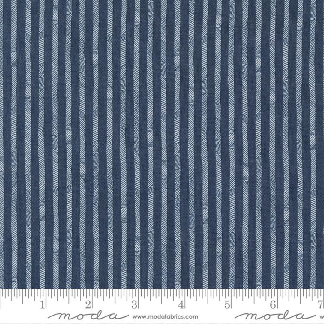 Moda "stateside" Stripes Navy (55617-23) by Sweetwater - Etsy