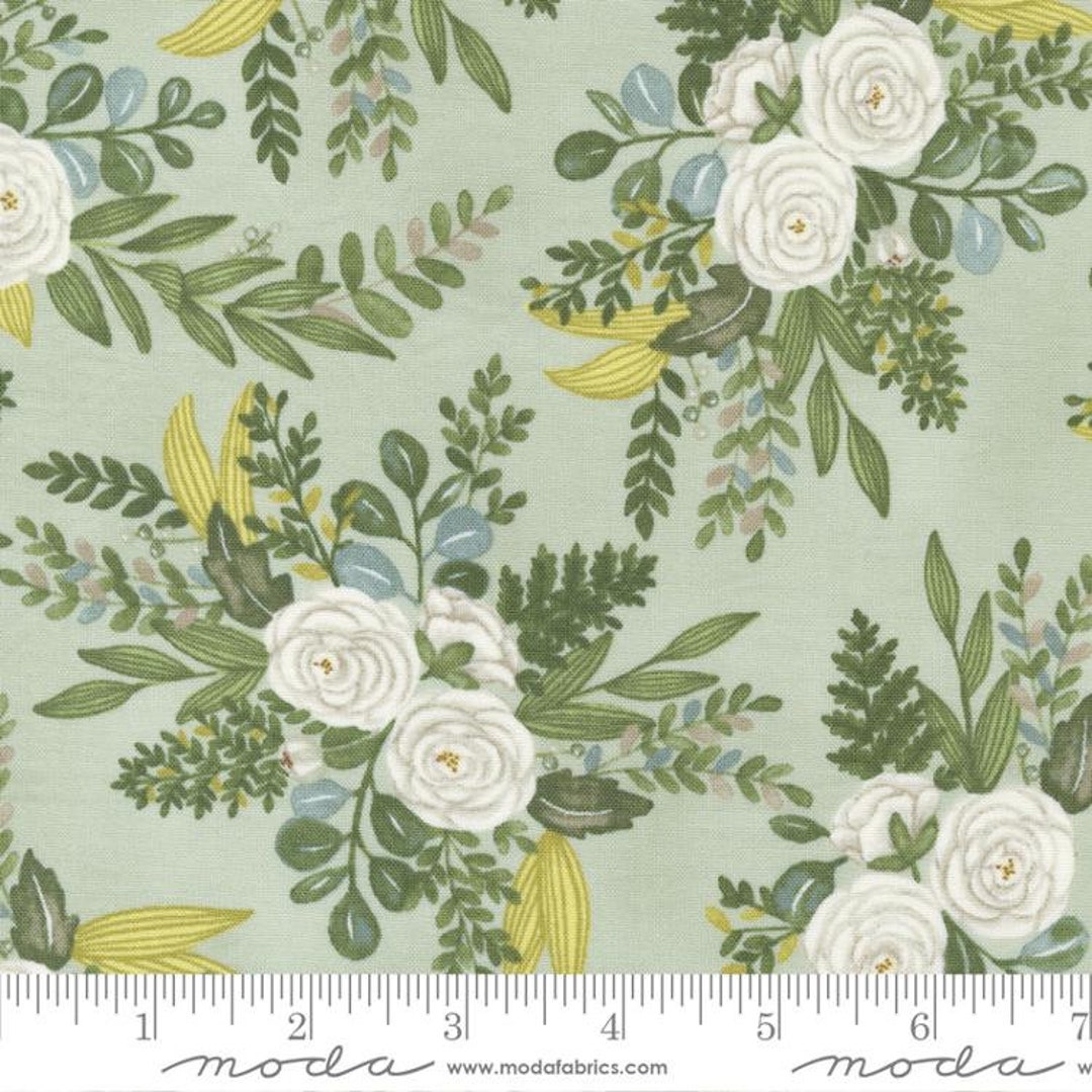 Moda happiness Blooms All Over Large Floral Fern 56051-14 by Deb Strain ...