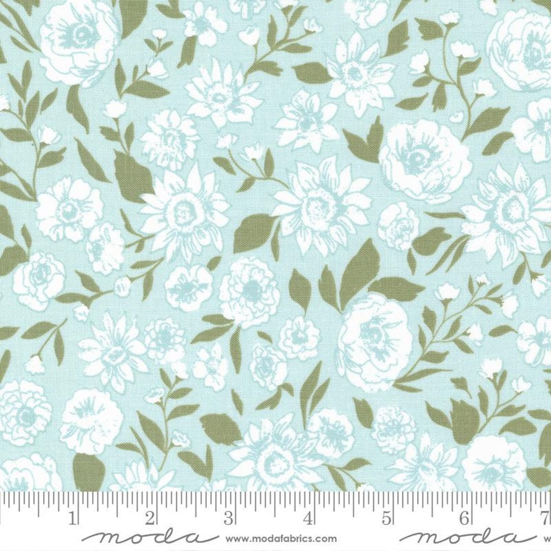 Moda "lovestruck" Smitten Floral Toile Mist (5191-14) by Lella Boutique ...