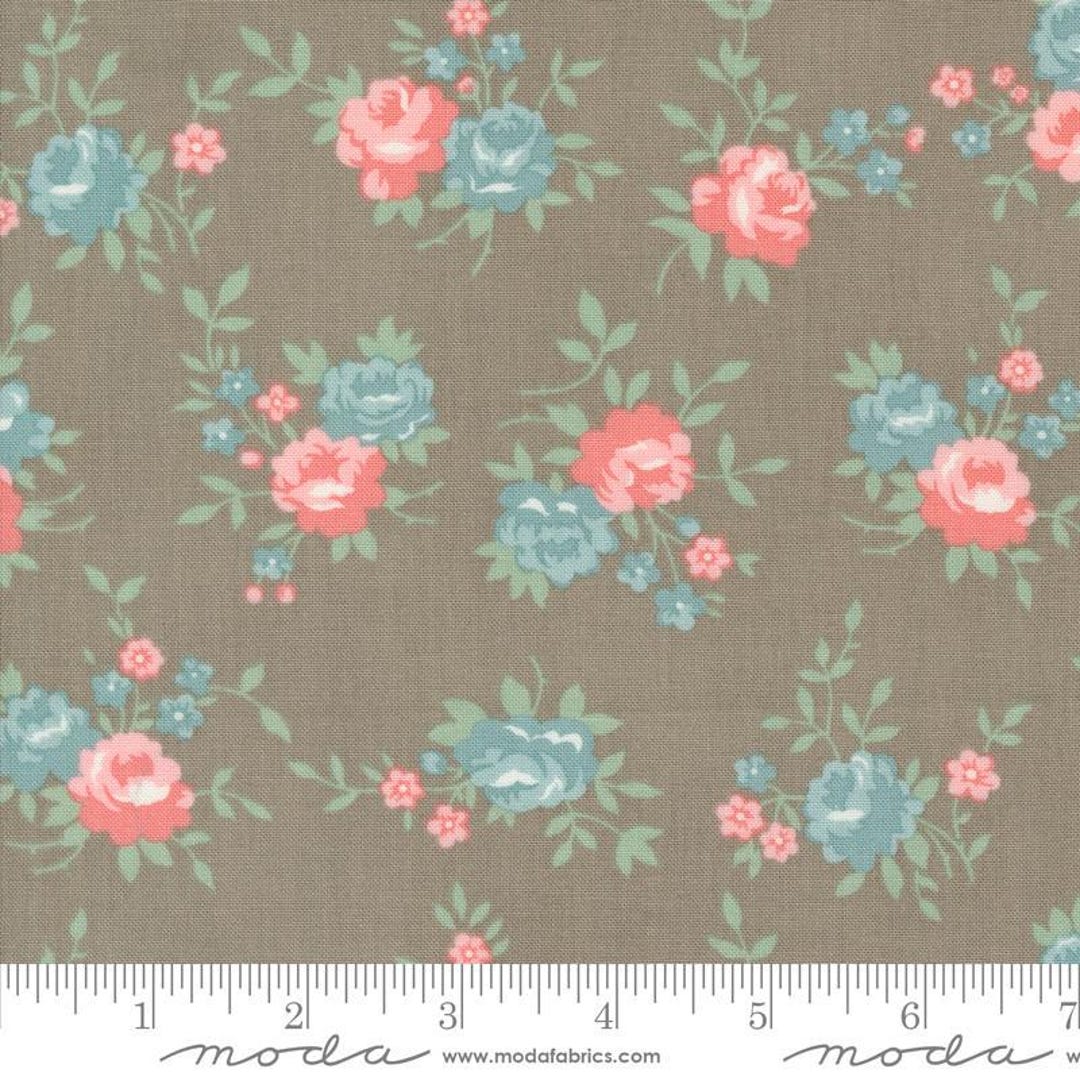 Moda "rosemary Cottage" Gather Florals Cedar (55310-19) by Camille ...