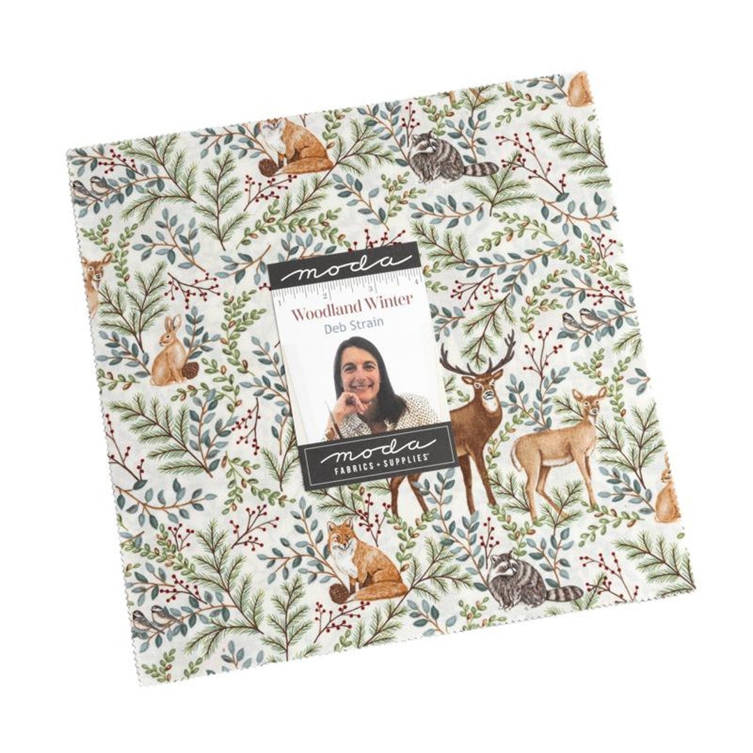 Moda "woodland Winter" 10" Layer Cake Square by Deb Strain 42pc - Etsy