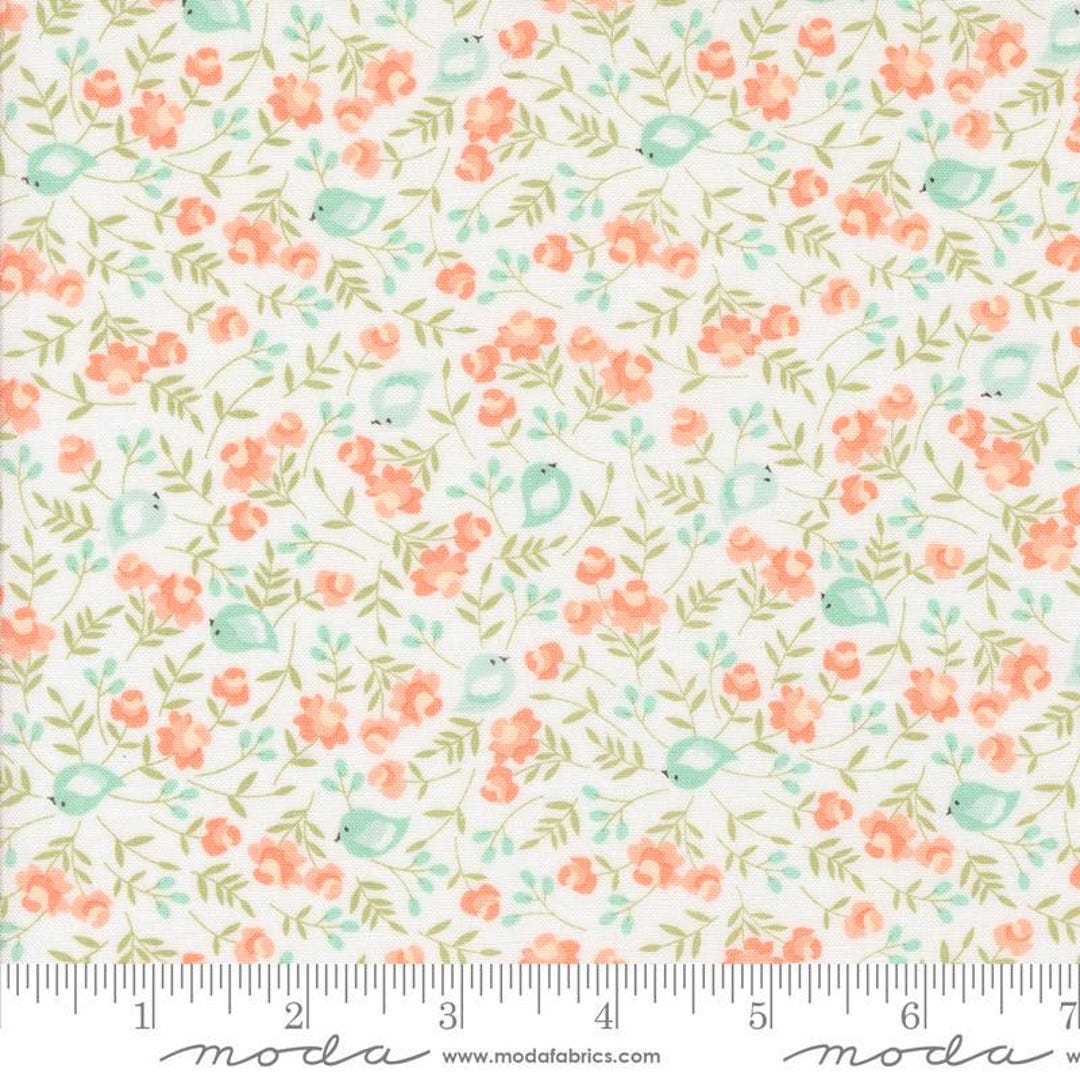 Moda "abloom" Songbird Florals Birds Cloud (29212-11) by Corey Yoder ...