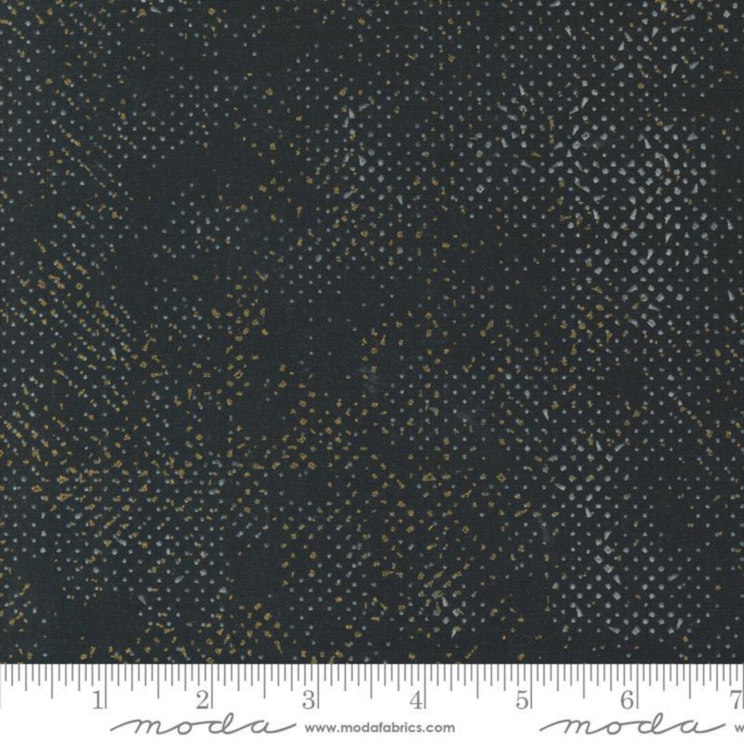 Moda "shimmer Metallic" Spotted Ebony (1660-224) by Zen Chic - Etsy