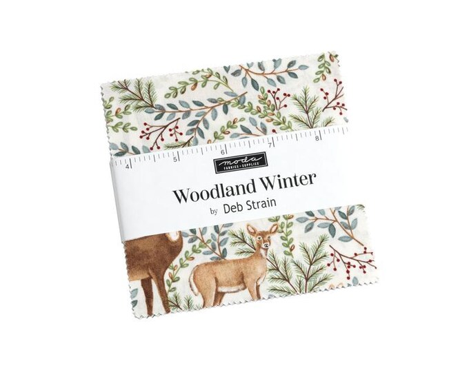 Moda "woodland Winter" 5" Charm Pack Square by Deb Strain 42pc - Etsy
