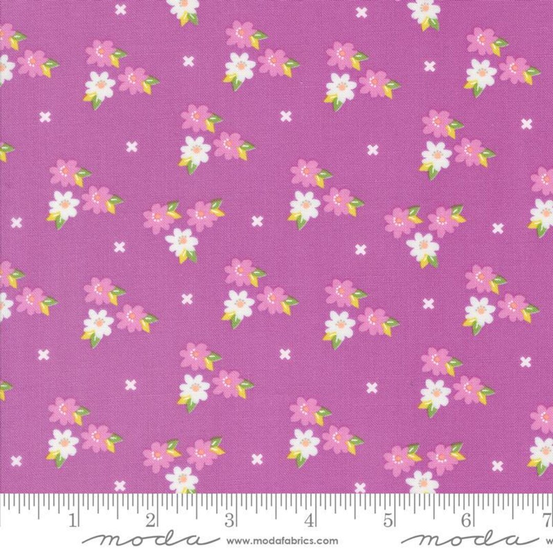 Moda "laguna Sunrise" Morning Glory Florals Violet (37682-17) by Sherri ...