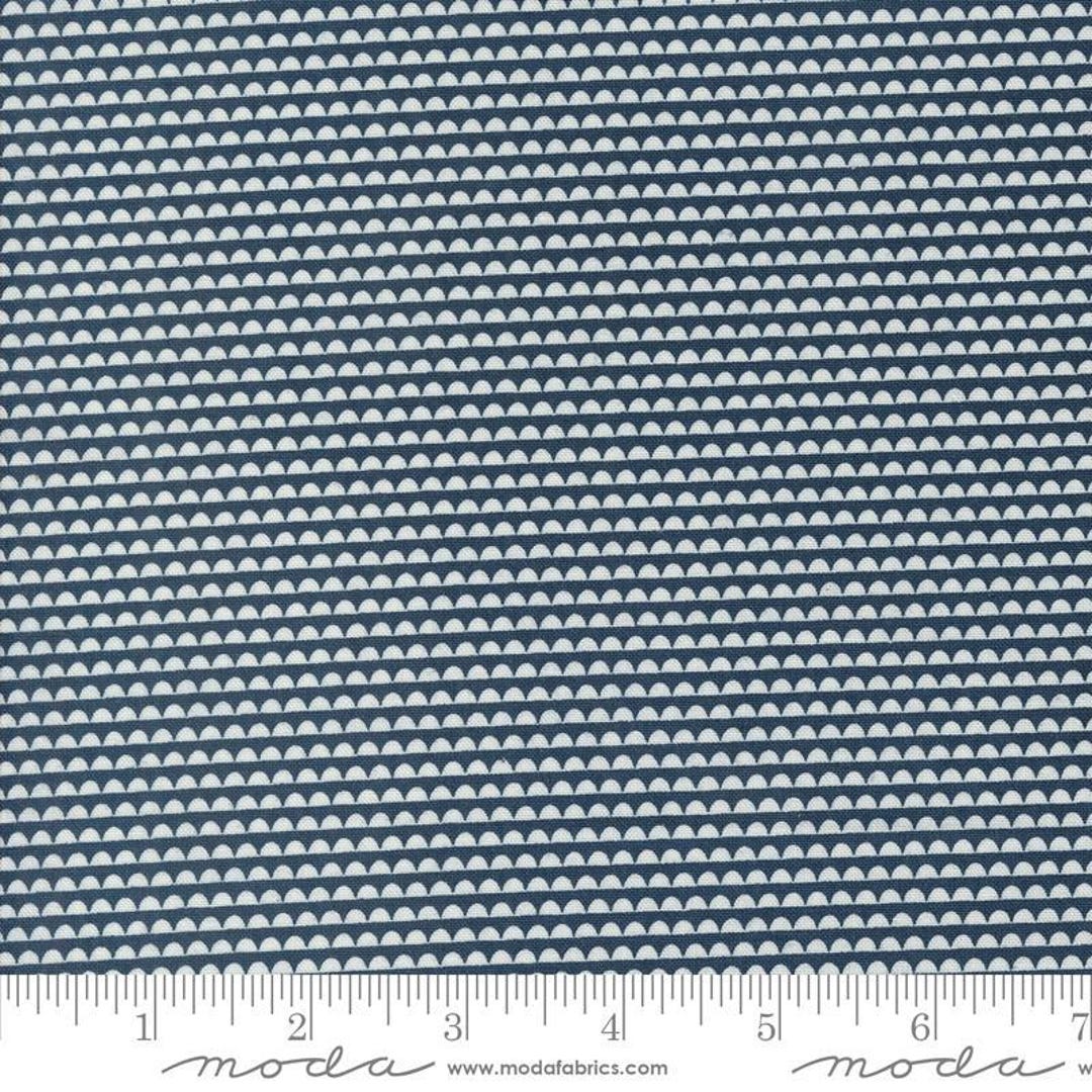 Moda " Rosemary Cottage" Sundae Stripes Navy (55316-14) by Camille ...
