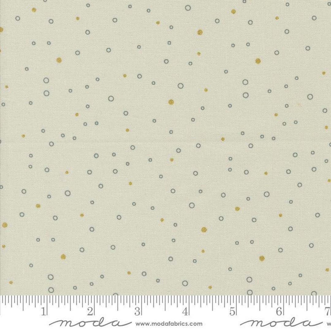 Moda " Shimmer Metallic" Snowing Dots Ecru (1846-12M) by Zen Chic - Etsy