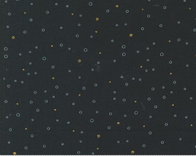 Moda "shimmer Metallic" Snowing Dots Ebony (1846-15M) by Zen Chic - Etsy