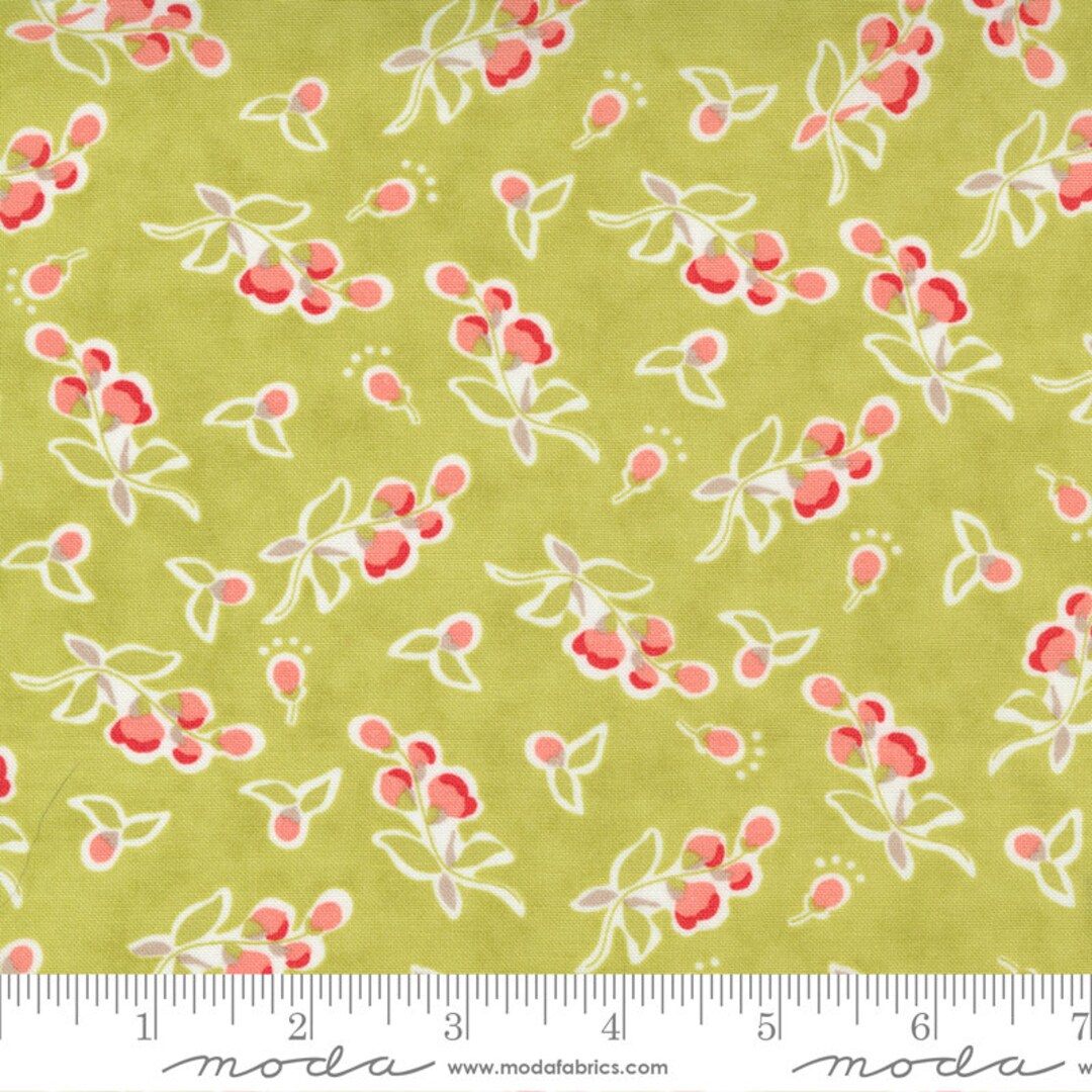 Moda "fresh Fig Favorites" Medium Floral Green (20415-15) by Joannna ...