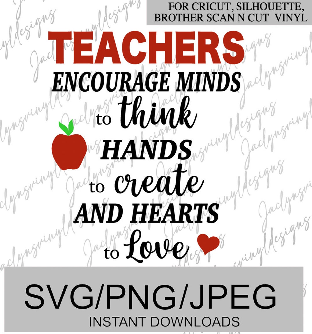 Digital Download Cute Teacher Design, Cricut/ Silhouette Makers ...