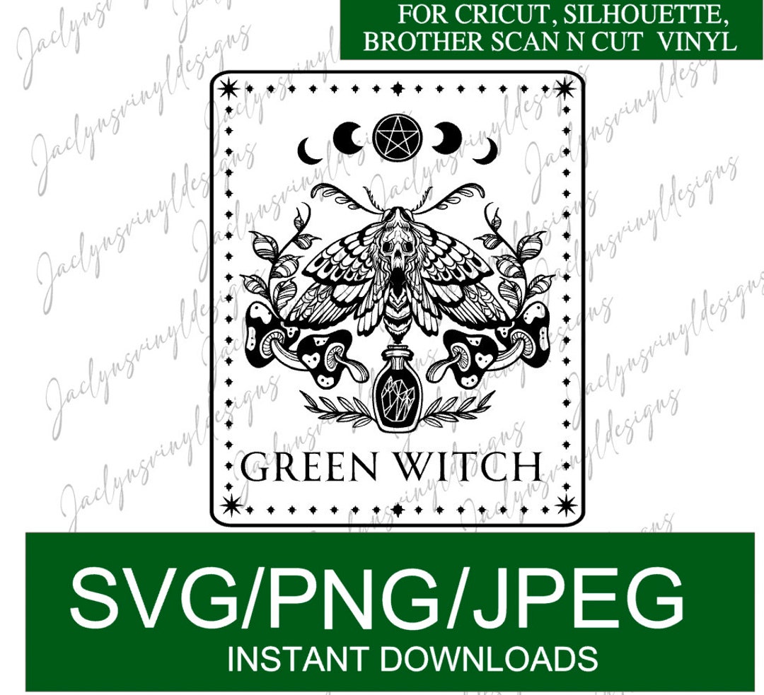 Green Witch SVG Download for T-shirt or Sweater DIY, Cricut and ...