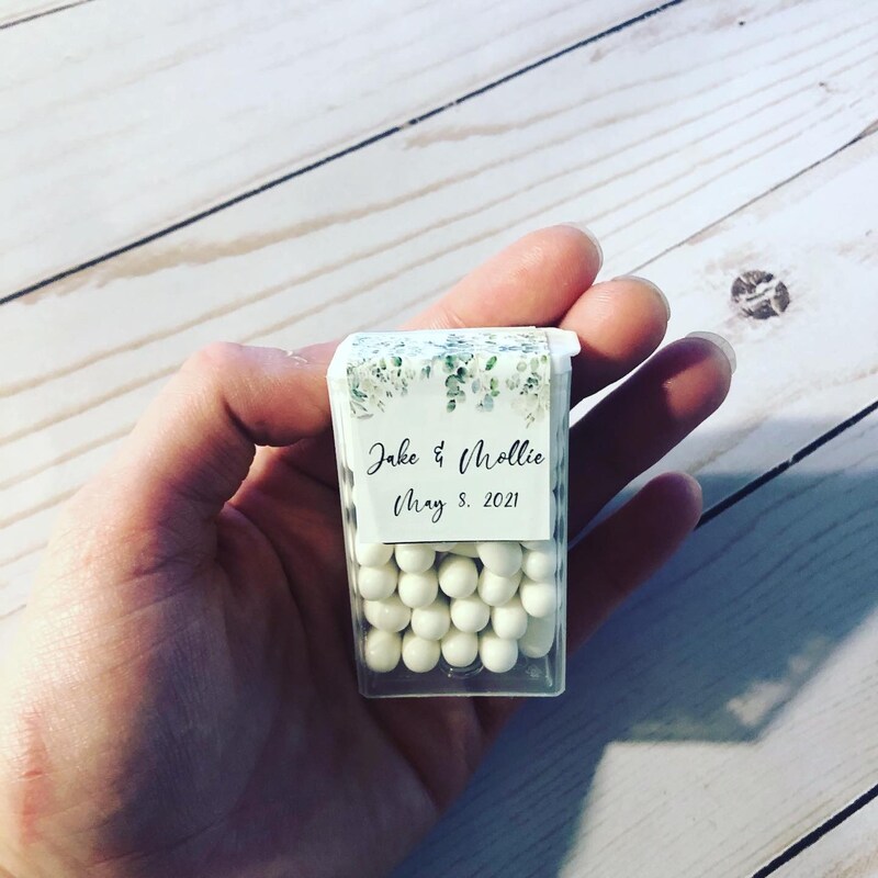 Tic Tac Label - Etsy