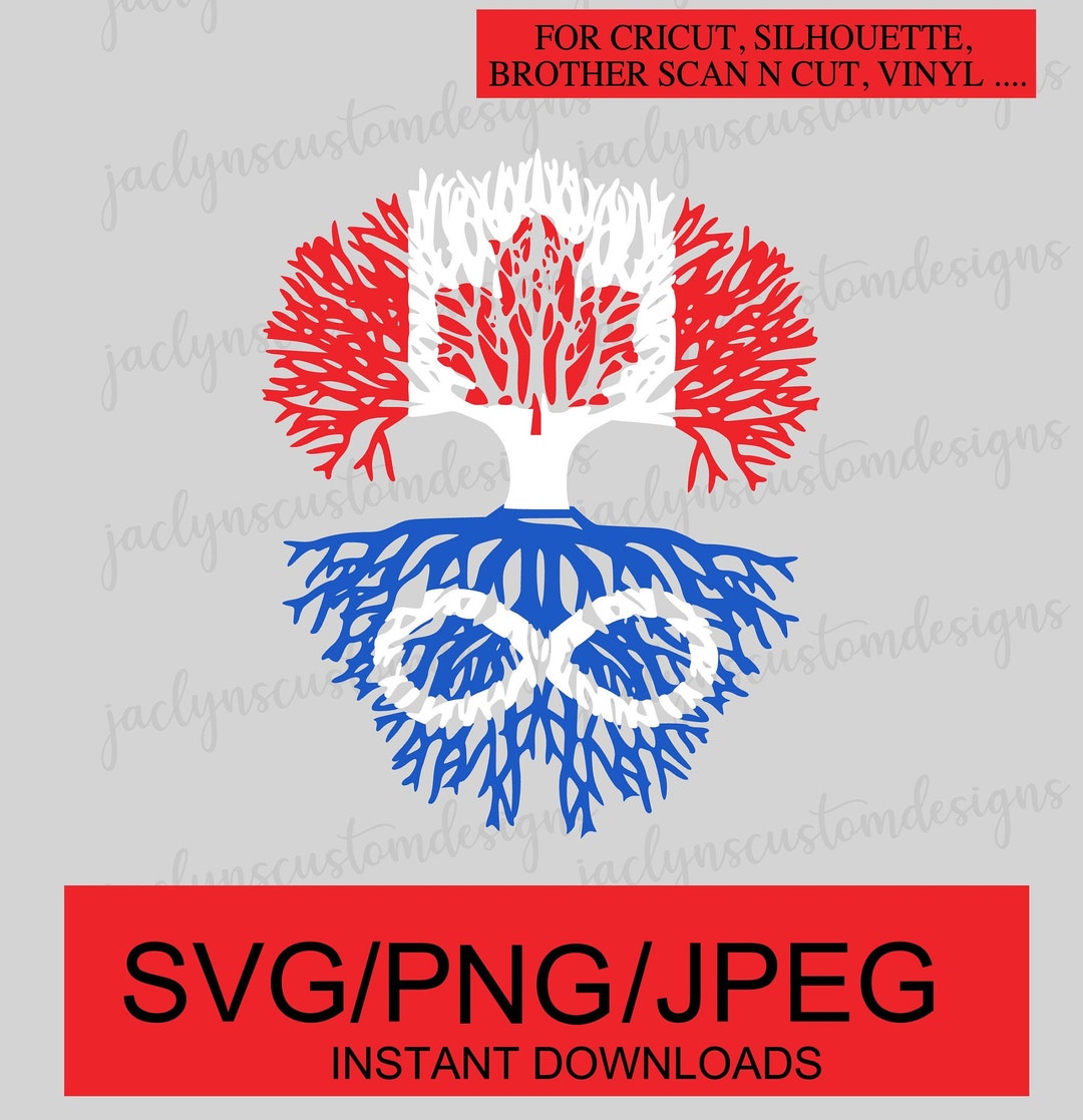 Digital Download-canadian Metis Roots Design SVG, PNG, PDF, Jpeg ...