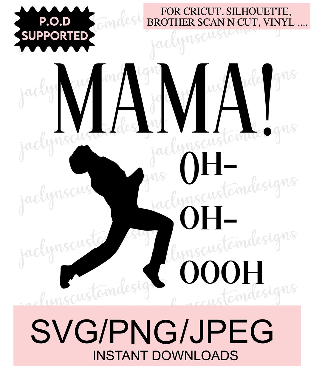 Digital Download Mama Oh-oh-oooh Design Baby Onesie DIY for Cricut/silhouette Makers Queen ...