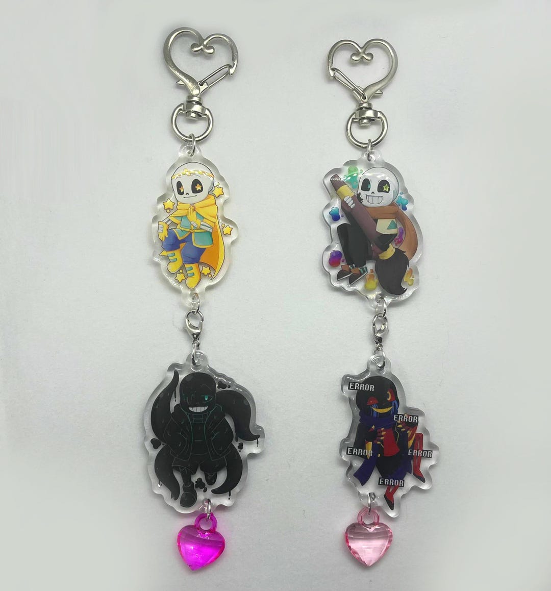 Undertale AU Linked 6.5" Acrylic Charm (individual Charms 2") - Etsy