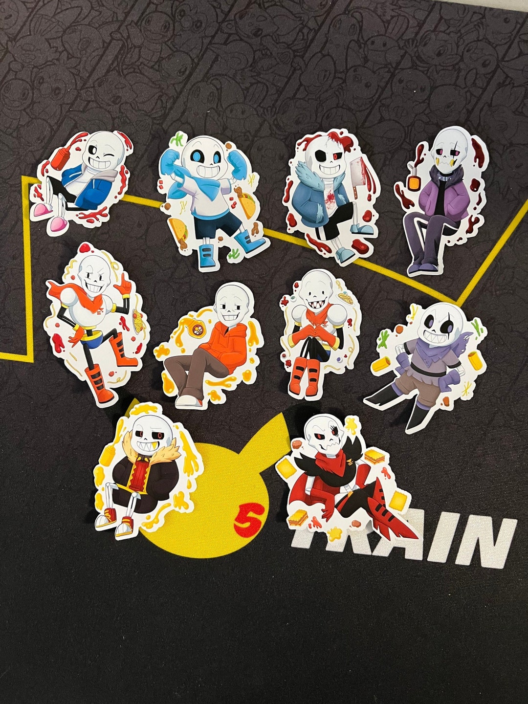 Undertale AU 2.5 Inch Sticker Packs of 10 - Etsy