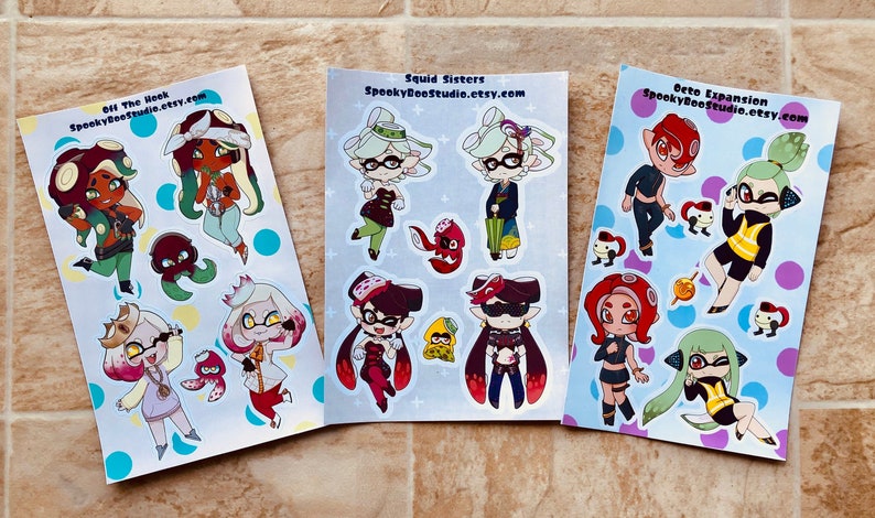 Splatoon 3 Sticker Sheets - Etsy Australia