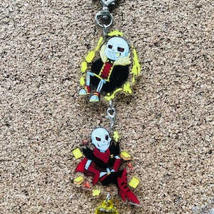 Undertale AU Linked 6.5" Acrylic Charm (individual Charms 2") - Etsy