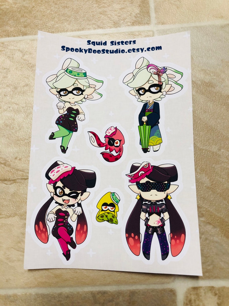 Splatoon 3" Sticker Sheets - Etsy Australia