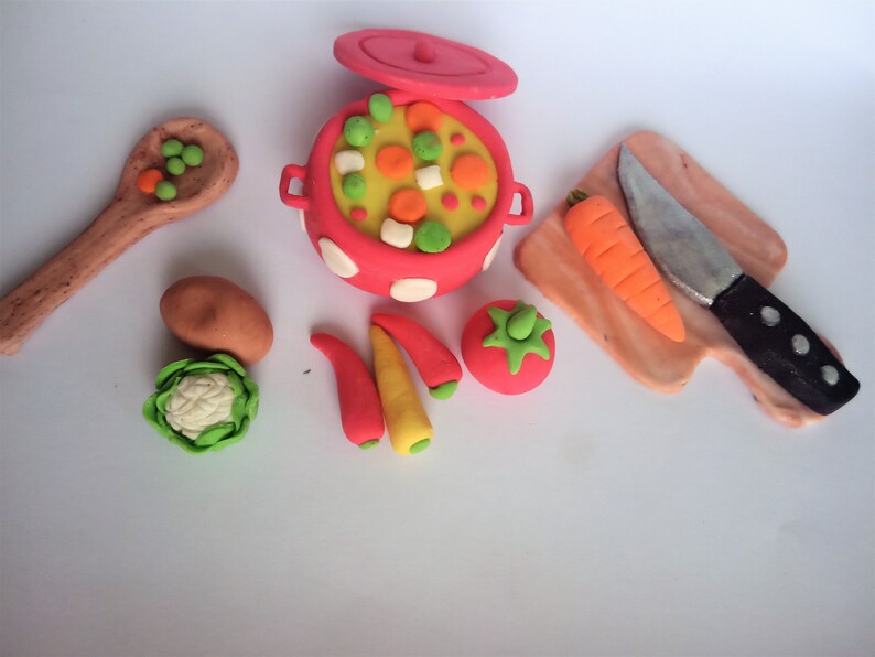 Cooking fondant cake topper kitchen themed fondant topper | Etsy